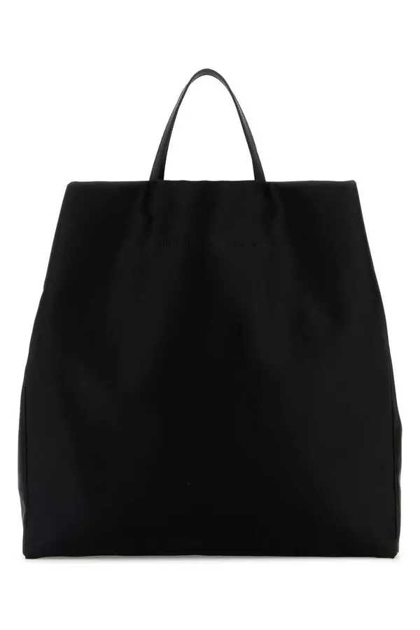 Carven Fabric Jeanne Shopping Bag - Black
