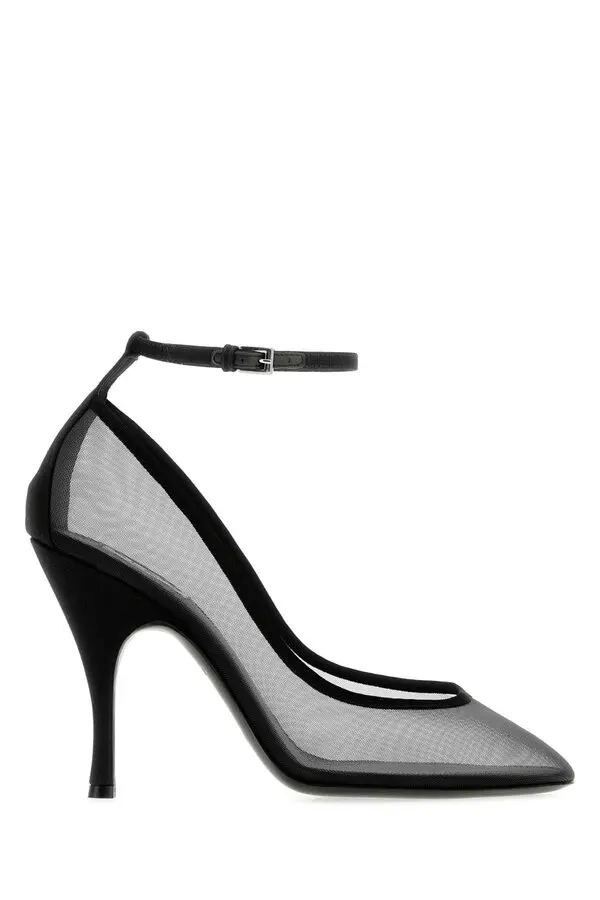 Alaïa Blue Mesh Pumps - Black
