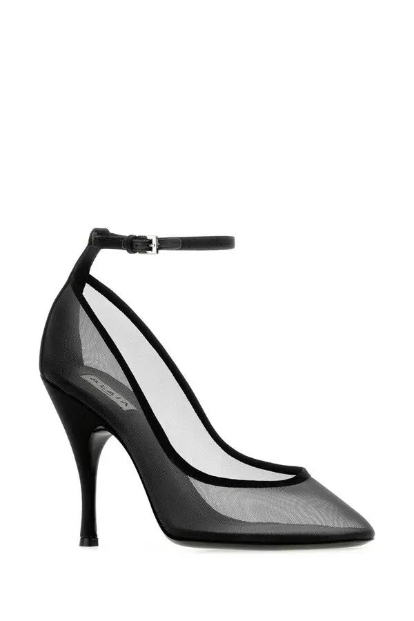 Alaïa Blue Mesh Pumps - Black