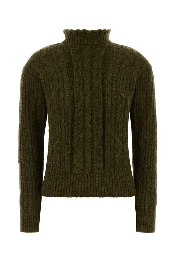 Moncler Olive Alpaca Blend Sweater