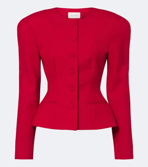 Magda Butrym Virgin Wool Peplum Jacket