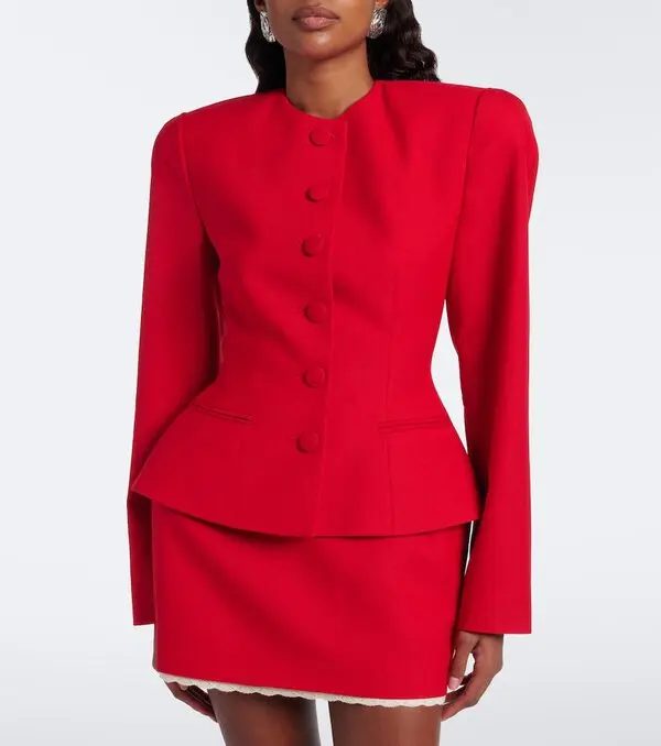Magda Butrym Virgin Wool Peplum Jacket