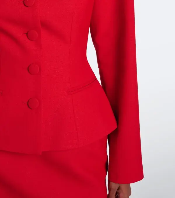Magda Butrym Virgin Wool Peplum Jacket