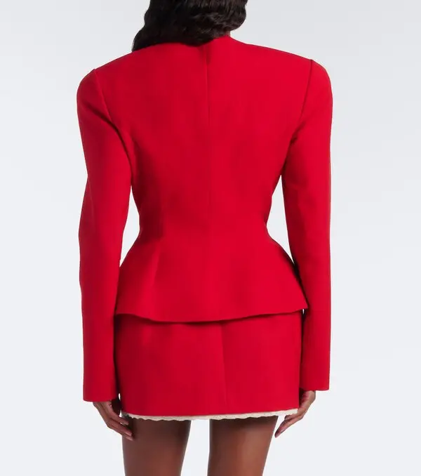 Magda Butrym Virgin Wool Peplum Jacket