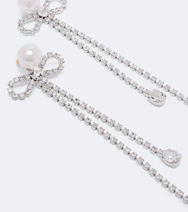 Magda Butrym Embellished Faux Pearl Drop Earrings