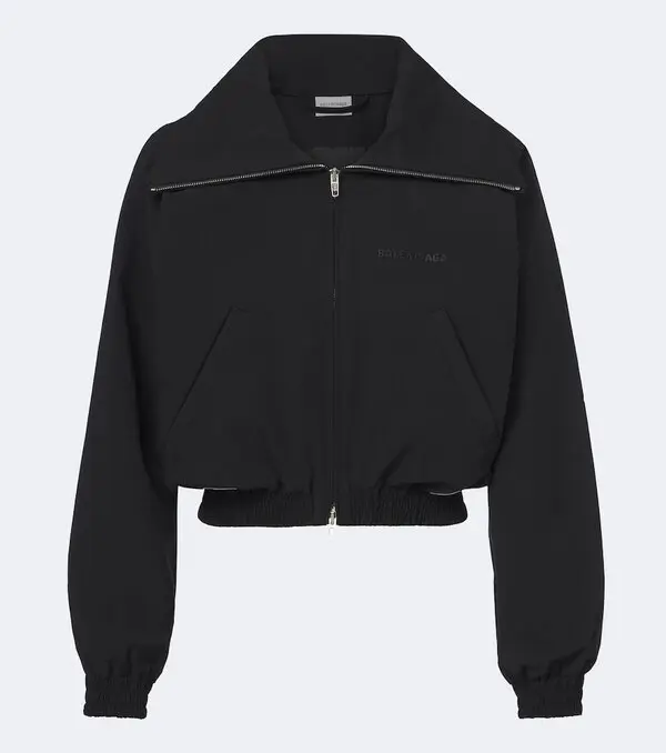 Balenciaga Cotton-blend Blouson Jacket - Black