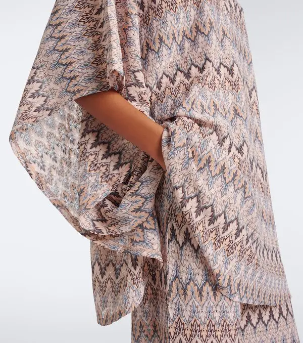Melissa Odabash Josie Chevron Knitted Kaftan