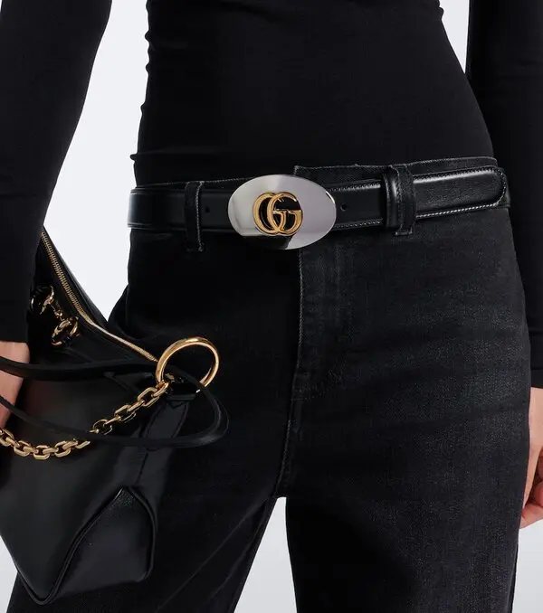 Gucci Double G Leather Belt