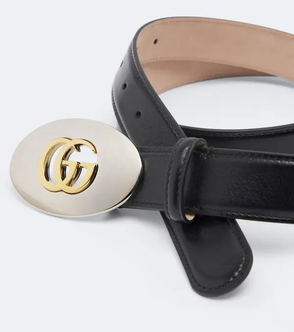 Gucci Double G Leather Belt
