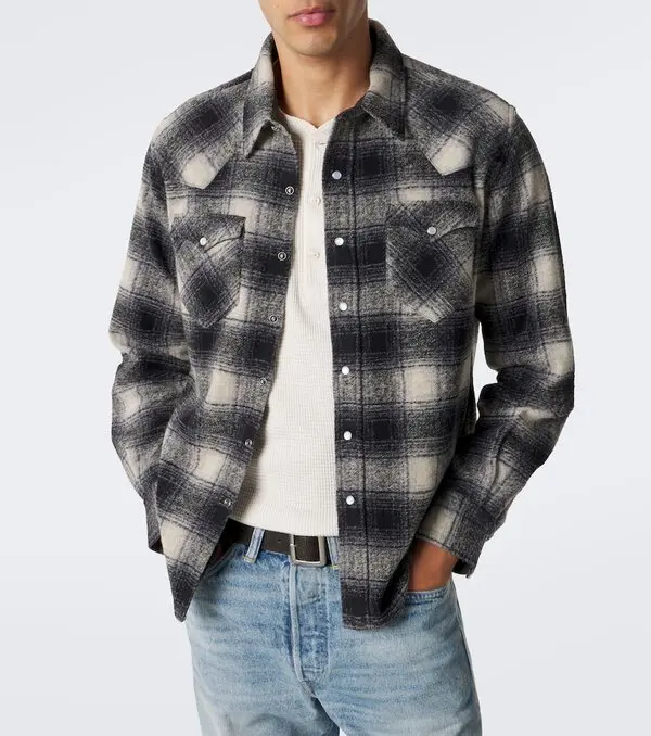Ralph Lauren Plaid Wool-blend Flannel Shirt