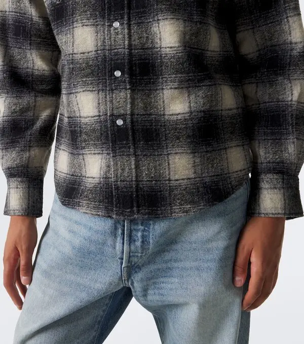 Ralph Lauren Plaid Wool-blend Flannel Shirt