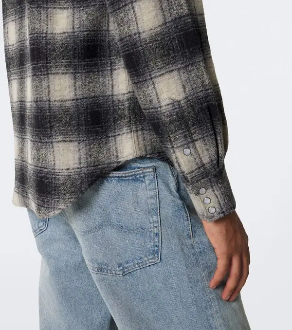 Ralph Lauren Plaid Wool-blend Flannel Shirt