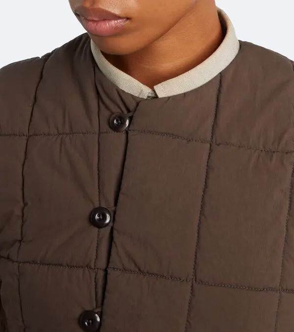 LEMAIRE Padded Quilted Cotton-blend Vest