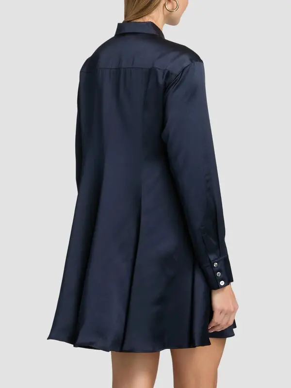 Cinq À Sept Belden Satin Shirtdress