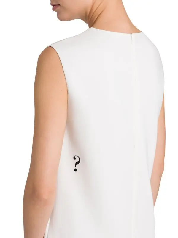 Moschino Tubino Or Not Tubino" Stretch Crepe Midi-dress