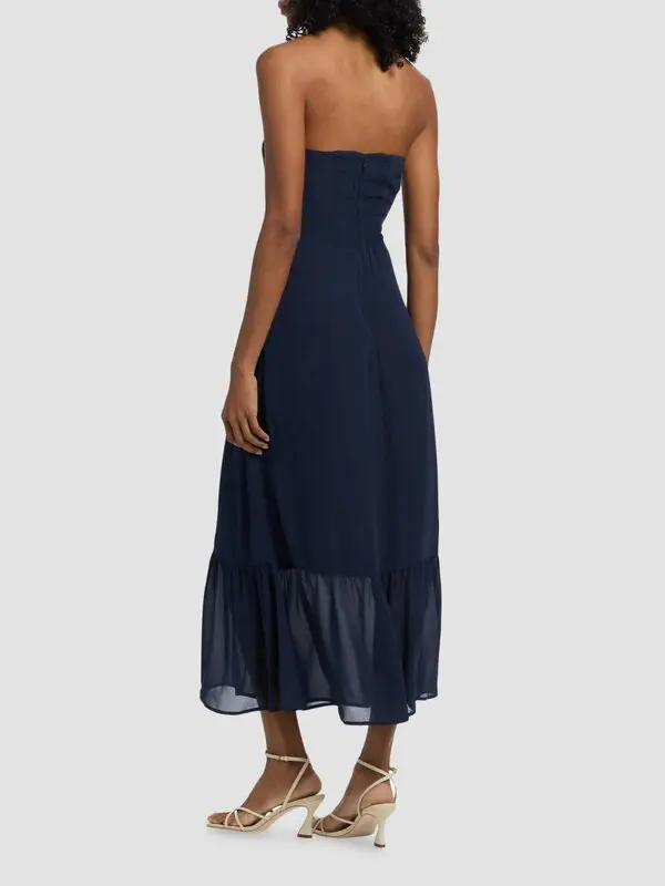 REFORMATION Arta Strapless Midi-dress