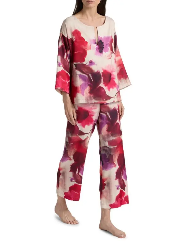 Natori Mizuki Floral Charmeuse Pajamas