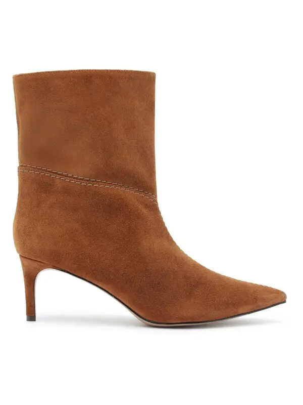ALEXANDRE BIRMAN Malva 60mm Suede Booties - Espresso