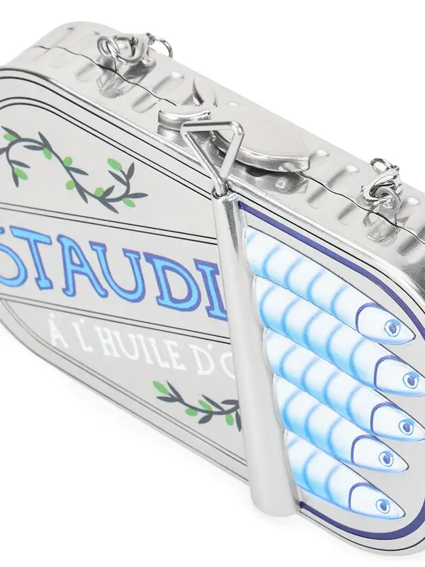 Staud Ines Graphic Tin Clutch