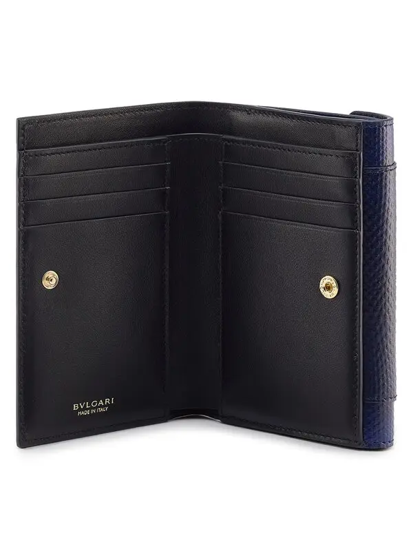 BVLGARI Serpenti Forever Embossed Leather Pochette