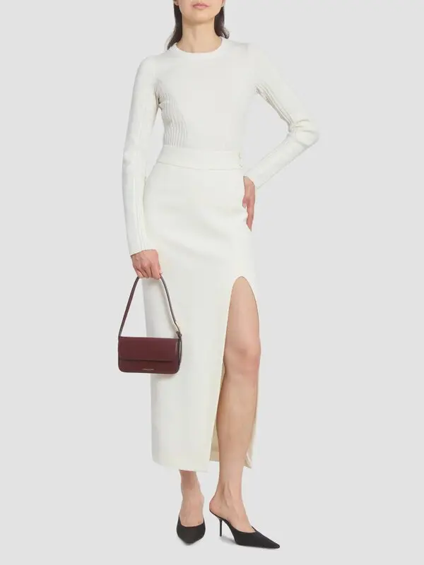 Victoria Beckham Wool-blend Rib-knit Sweater