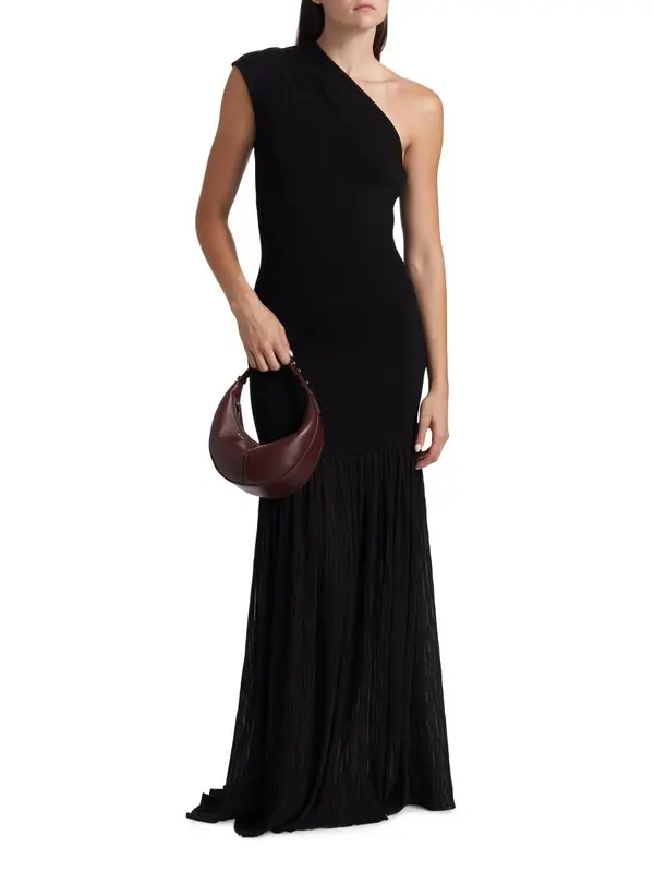 Proenza Schouler Cora Pleated Crepe Chiffon Dress