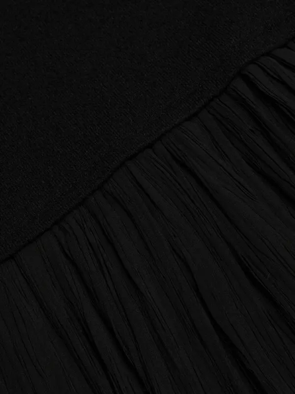 Proenza Schouler Cora Pleated Crepe Chiffon Dress