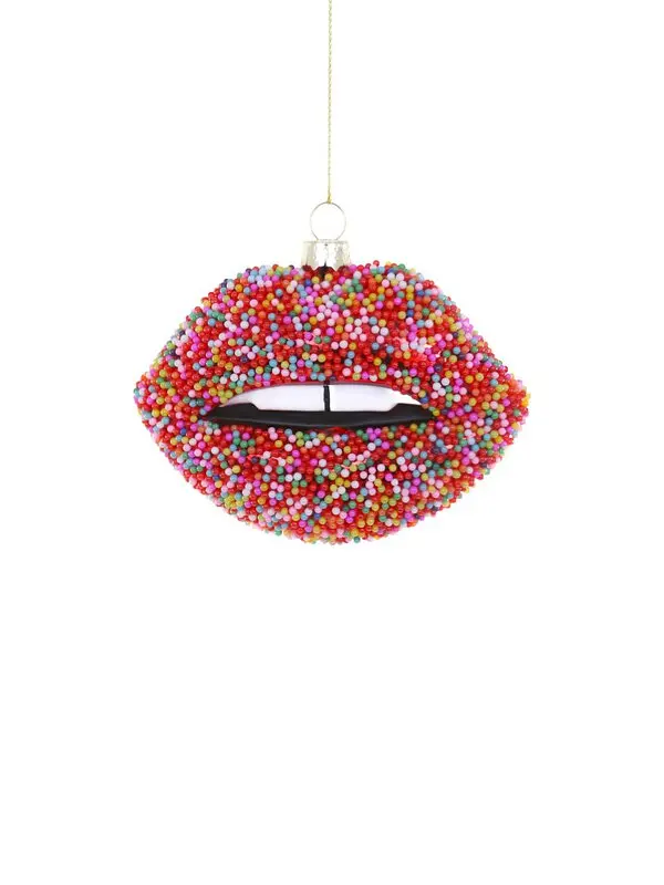 CODY FOSTER & CO Candy Lips Glass Ornat - Multi