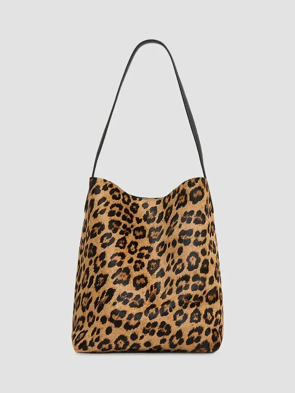 MANSUR GAVRIEL Everyday -print Calf Hair Basket Bag - Leopard