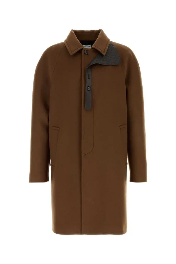 Bottega Veneta Wool Blend Coat - Brown