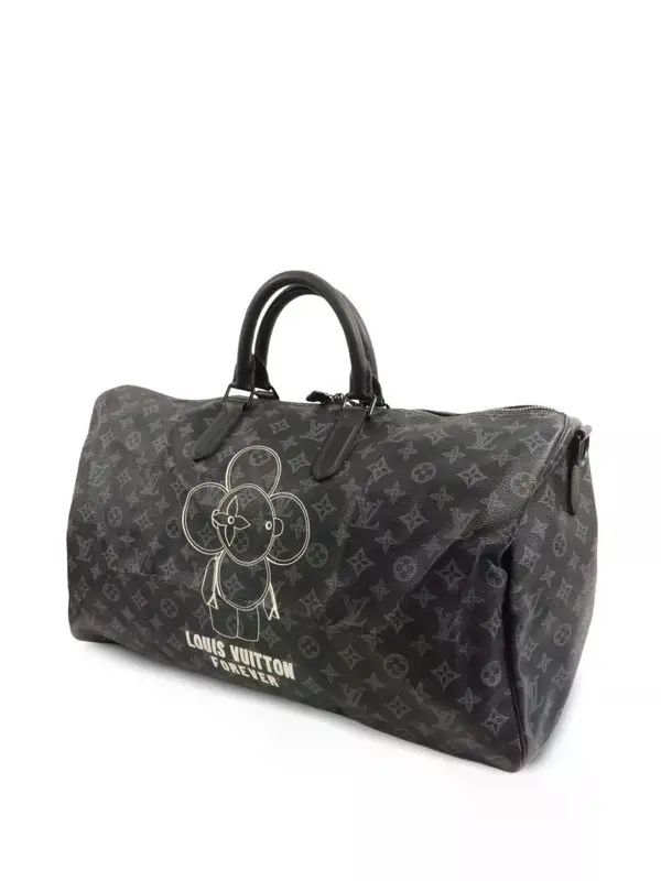 LOUIS VUITTON Monogram Eclipse Keepall Bandoulière 50 Shoulder Bag
