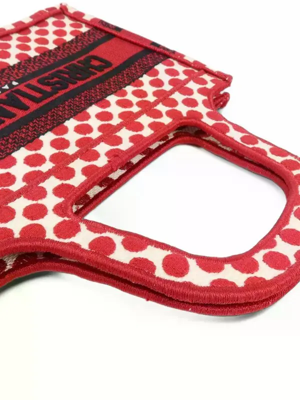 Dior Mini Dioramour Book Tote Bag - Red