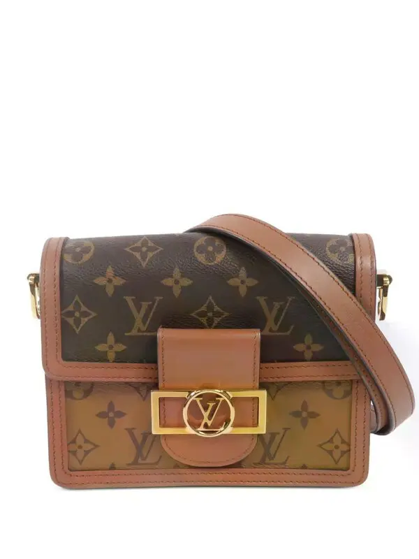 LOUIS VUITTON Mini Dauphine Monogram Reverse Shoulder Bag