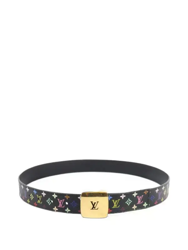 LOUIS VUITTON X Takashi Murakami Monogram Multicolore Belt - Black
