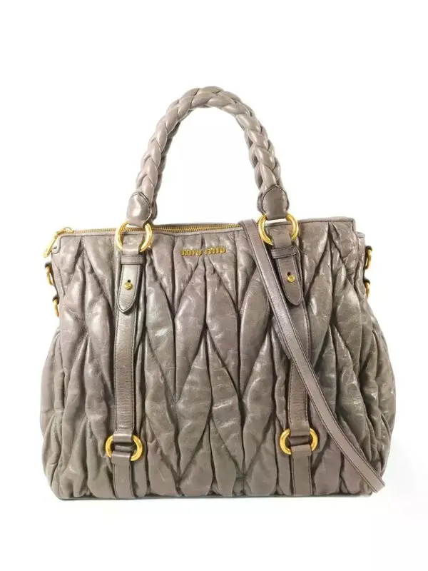 Miu Miu Matelassé Leather Shoulder Bag