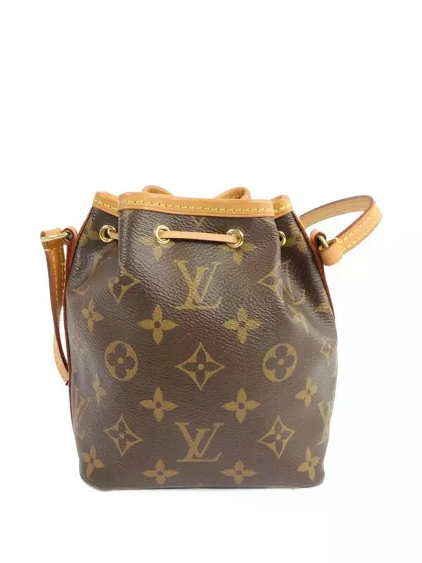 LOUIS VUITTON Nano Noe Monogram Canvas Shoulder Bag