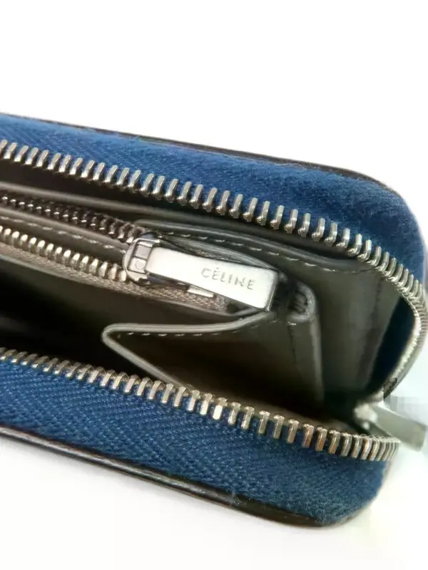 Celine Zipper Leather Wallet