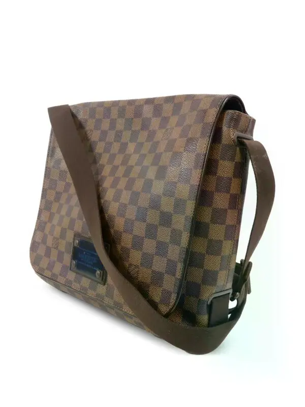 LOUIS VUITTON Mm Brooklyn Damier Ebène Canvas Shoulder Bag