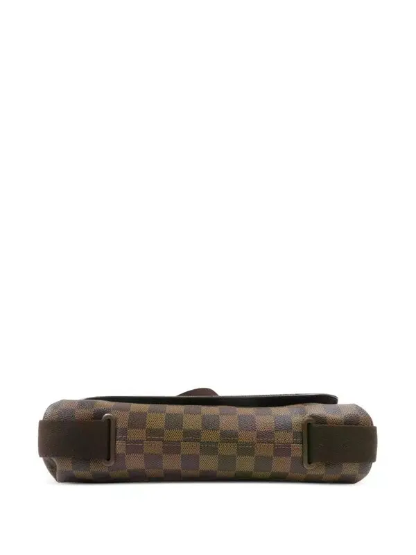 LOUIS VUITTON Mm Brooklyn Damier Ebène Canvas Shoulder Bag