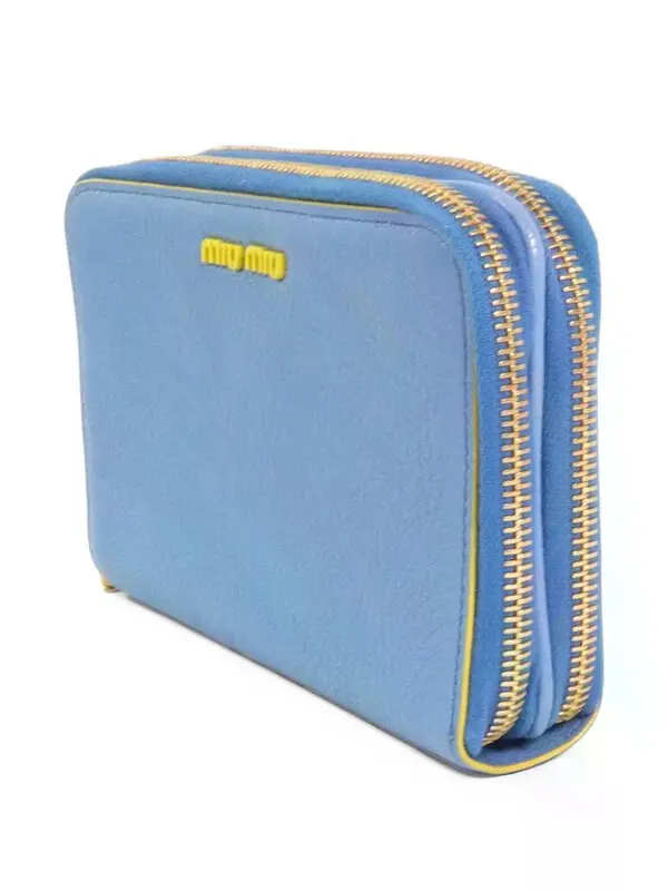 Miu Miu Zip-fastening Leather Wallet