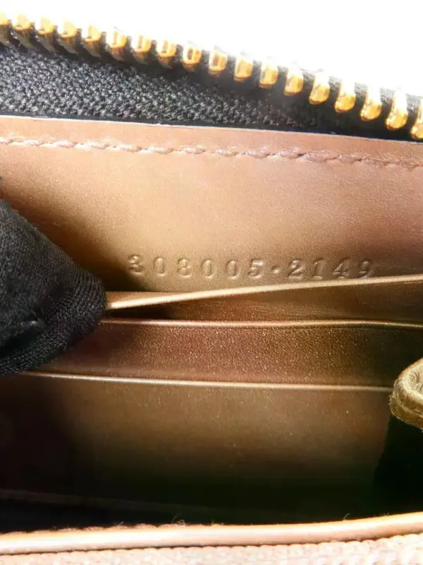 Gucci Lovely Line Zip-around Long Wallet