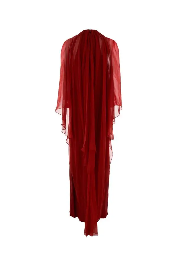 Alberta Ferretti Crepe Long Dress
