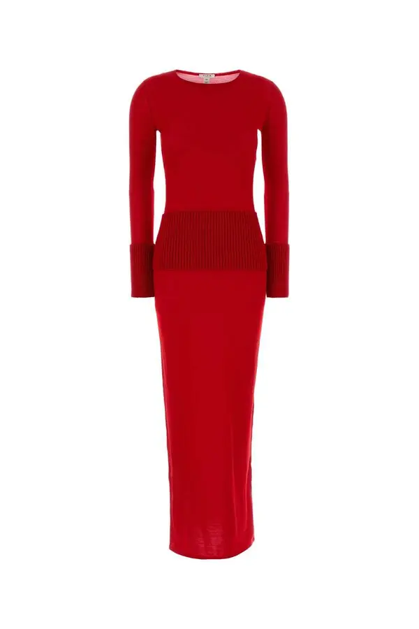 Alaïa Wool Dress - Red