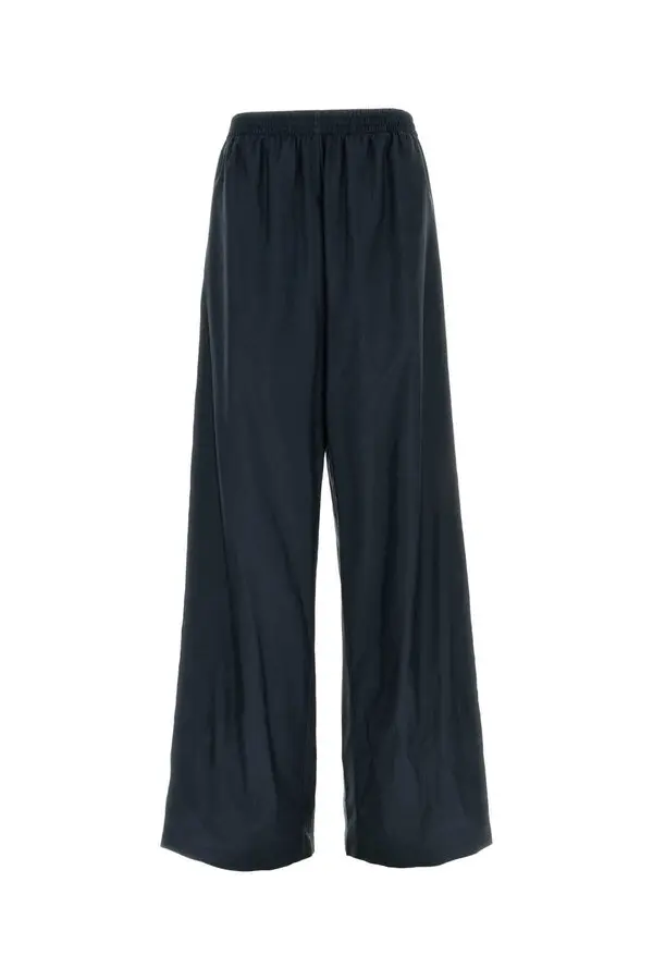 Gucci Navy Poplin Wide-leg Pant - Blue