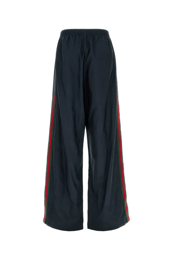 Gucci Navy Poplin Wide-leg Pant