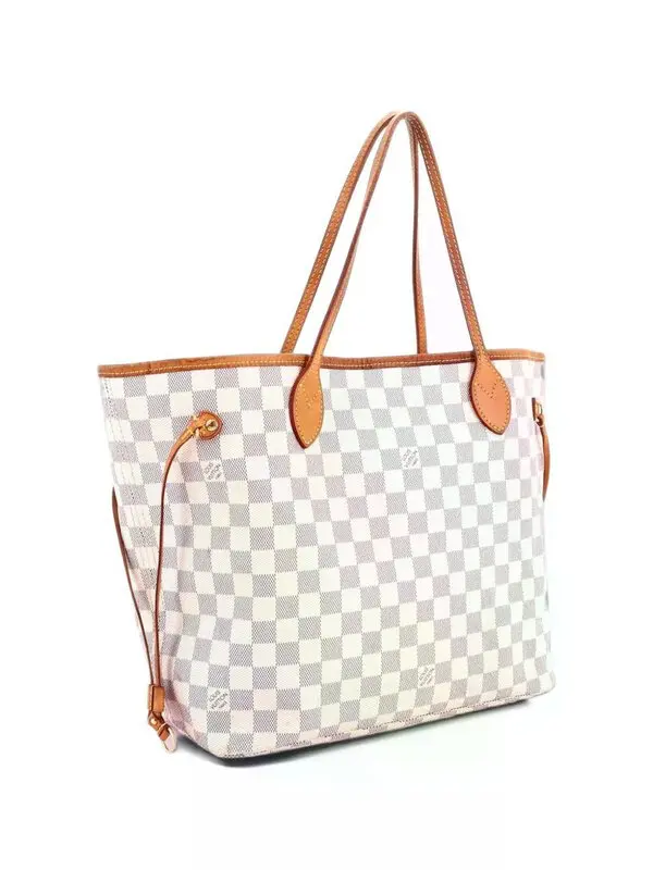 LOUIS VUITTON Neverfull Damier Mm Tote Bag - Neutrals