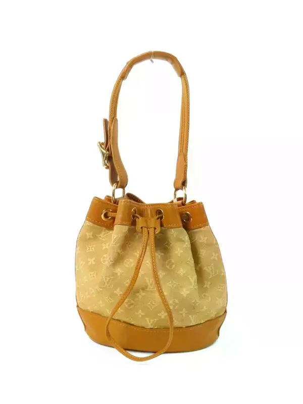 LOUIS VUITTON Mini Noelie Monogram Bucket Bag - Neutrals