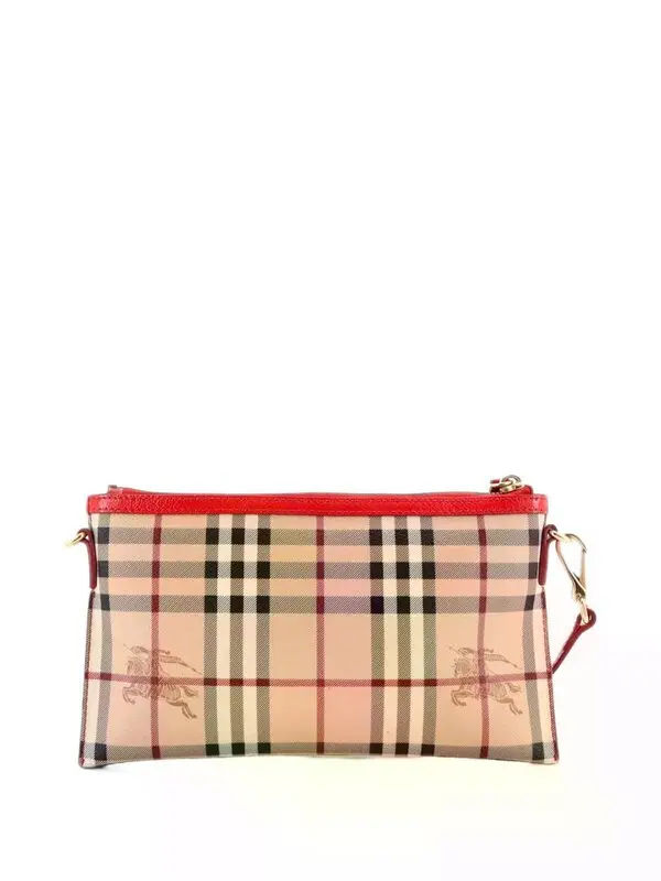 Burberry Peyton Haymarket Coated Canvas Crossbody Bag