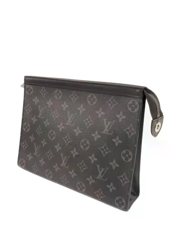 LOUIS VUITTON Mm Monogram Eclipse Pochette Voyage Clutch Bag