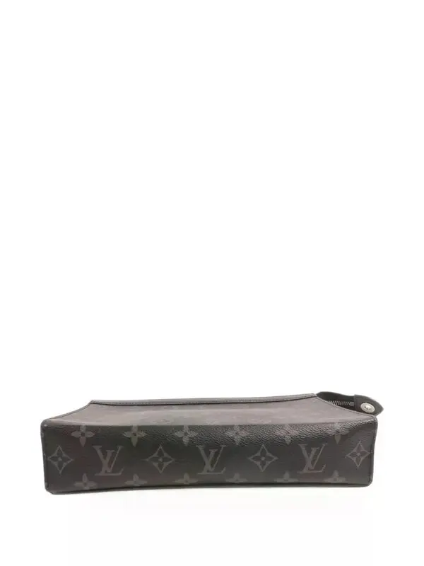 LOUIS VUITTON Mm Monogram Eclipse Pochette Voyage Clutch Bag